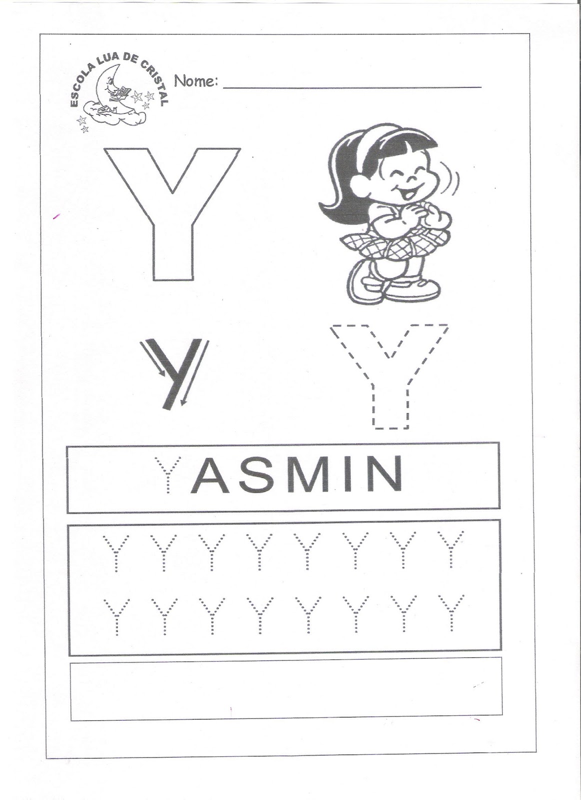 Atividades & cia: LETRA Y