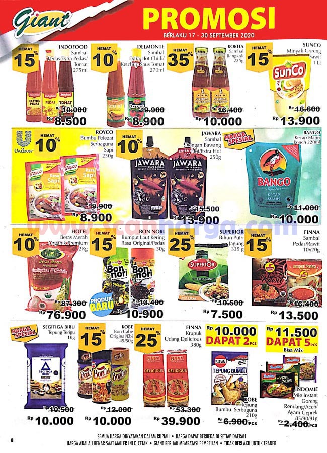 √ Katalog Giant Promo Mingguan 1 - 14 Oktober 2020 - scanharga | Harga ...