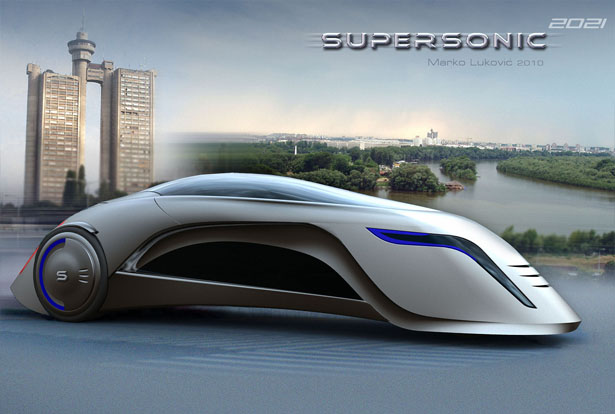 gallery of high-tech: Supersonic Futuristic Car