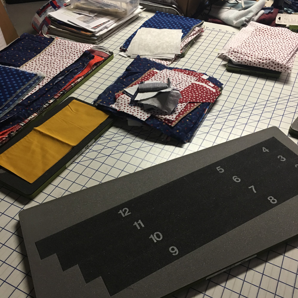 Alycia Quilts - Quiltygirl: Greek Key Log Cabin is growing!!