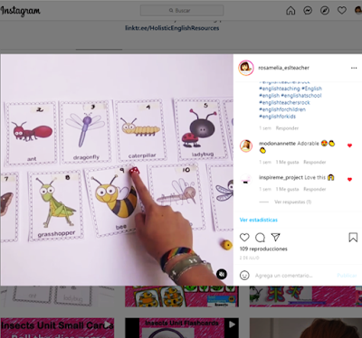 ESL/EFL Preschool Teachers: Insects small cards for teaching ...