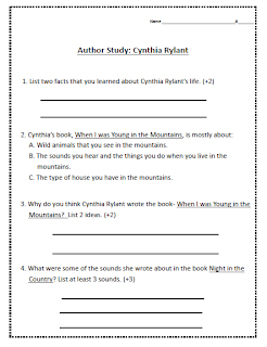 Jennifer's Teaching Tools: Author Study Ideas