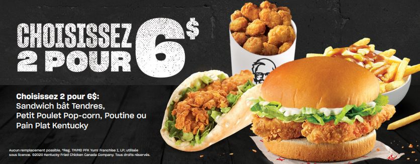 Coupons PFK Québec 2021 | Coupons au Québec