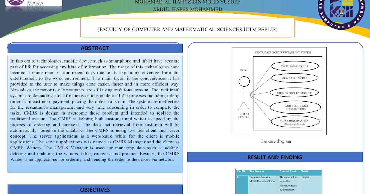 Inspirasifana: Poster Final Year Projek (FYP) UiTM