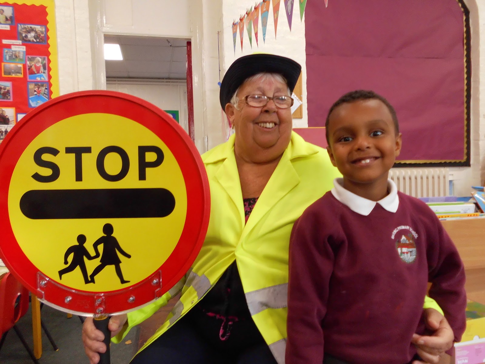 Visitors in Reception