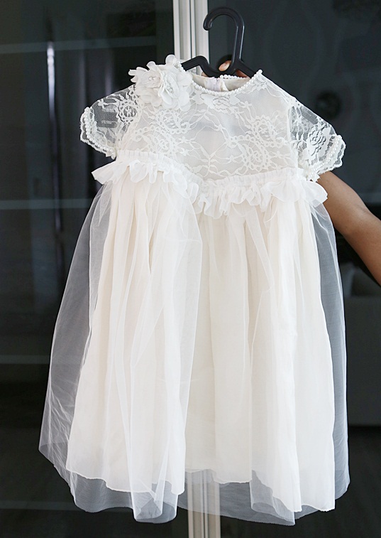 INADE DESIGN: baby white dress