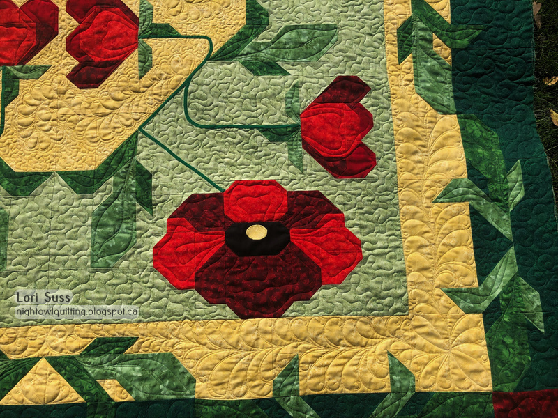 remembrance poppy quilt