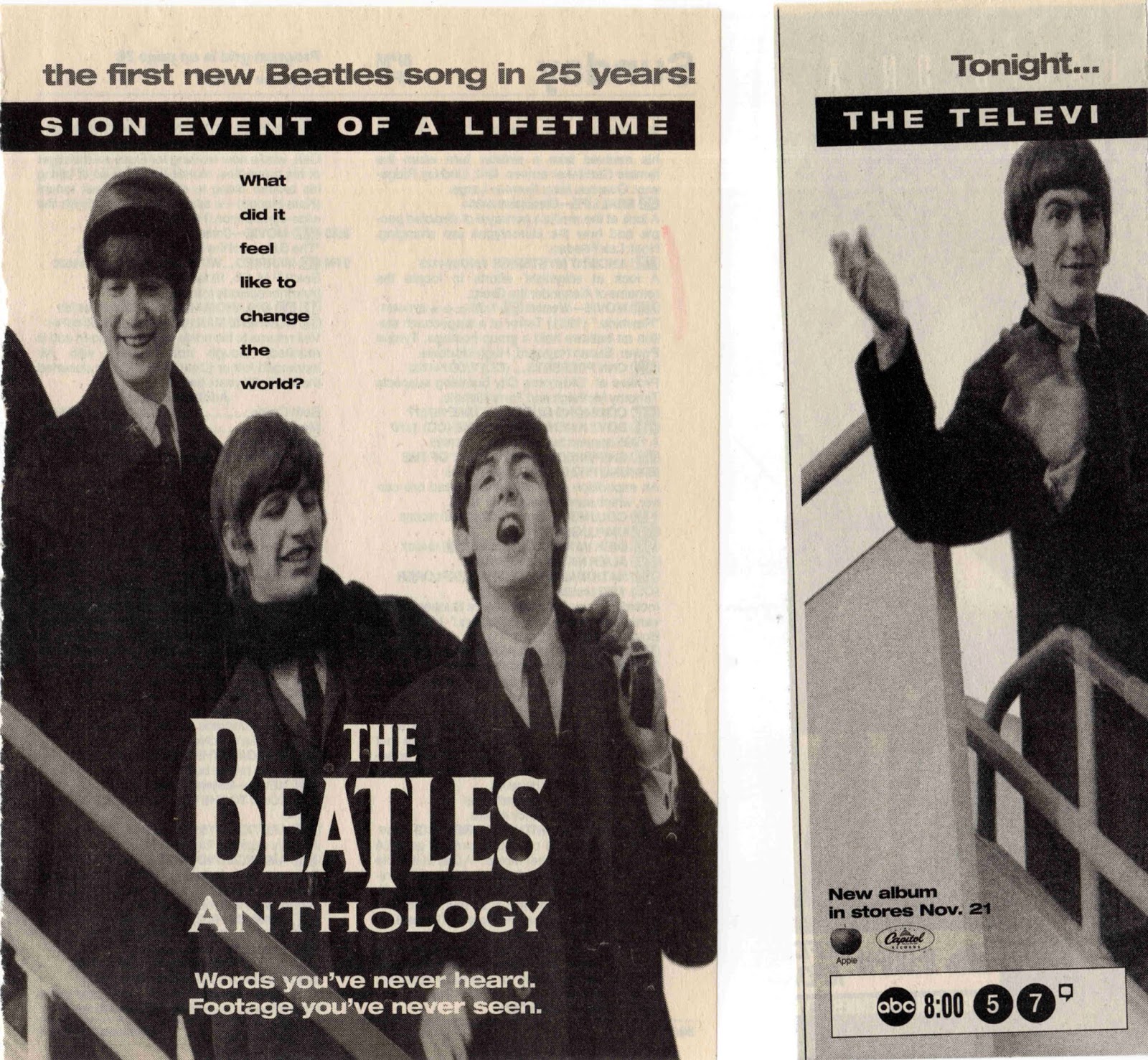 Mark's Super Blog: 1995 - TV Guide Covers Beatles Anthology