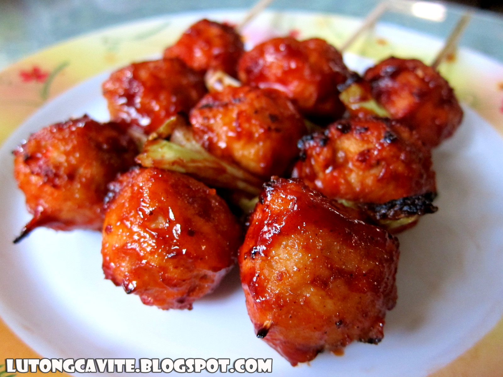 Lutong Cavite : BBQ Chicken Yakitori (Grilled Skewered Chicken Balls)