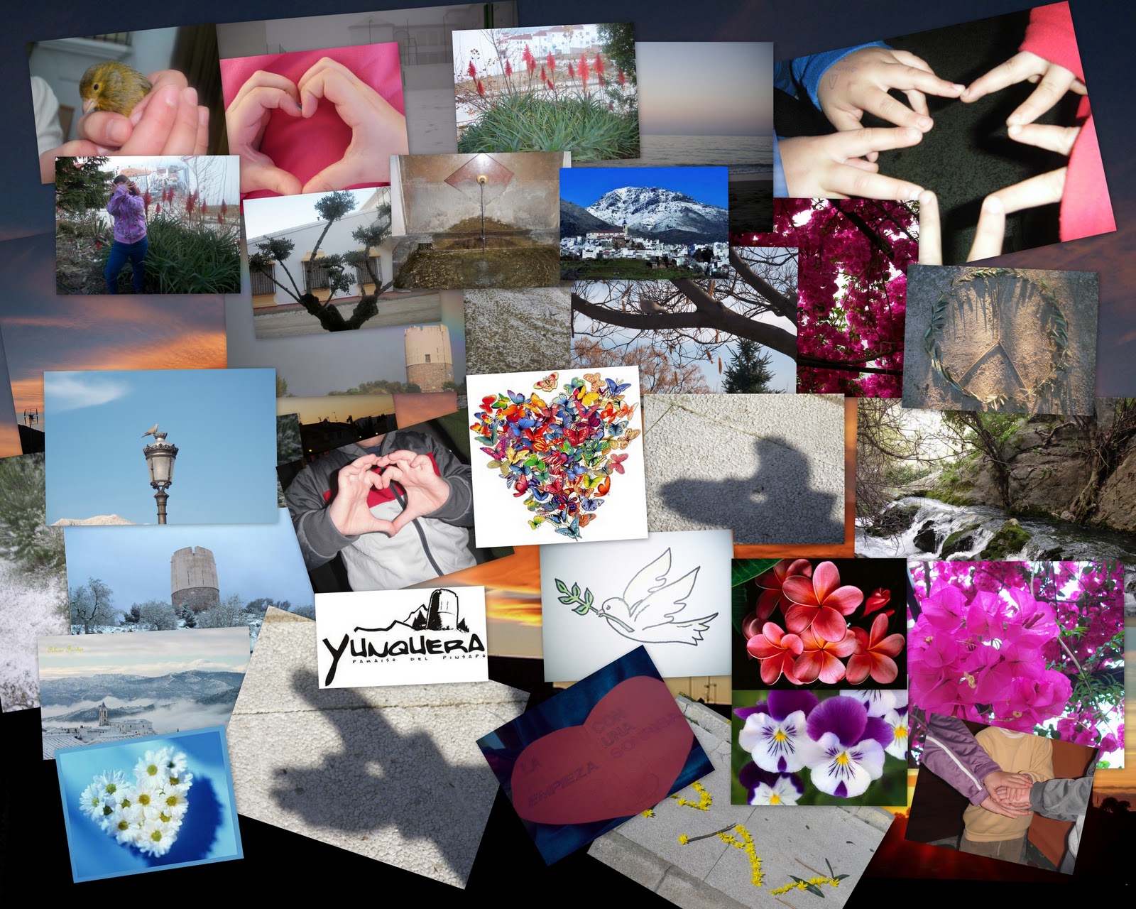 COLLAGES con las FOTOS de sentimientos de PAZ | conviveenigualdad
