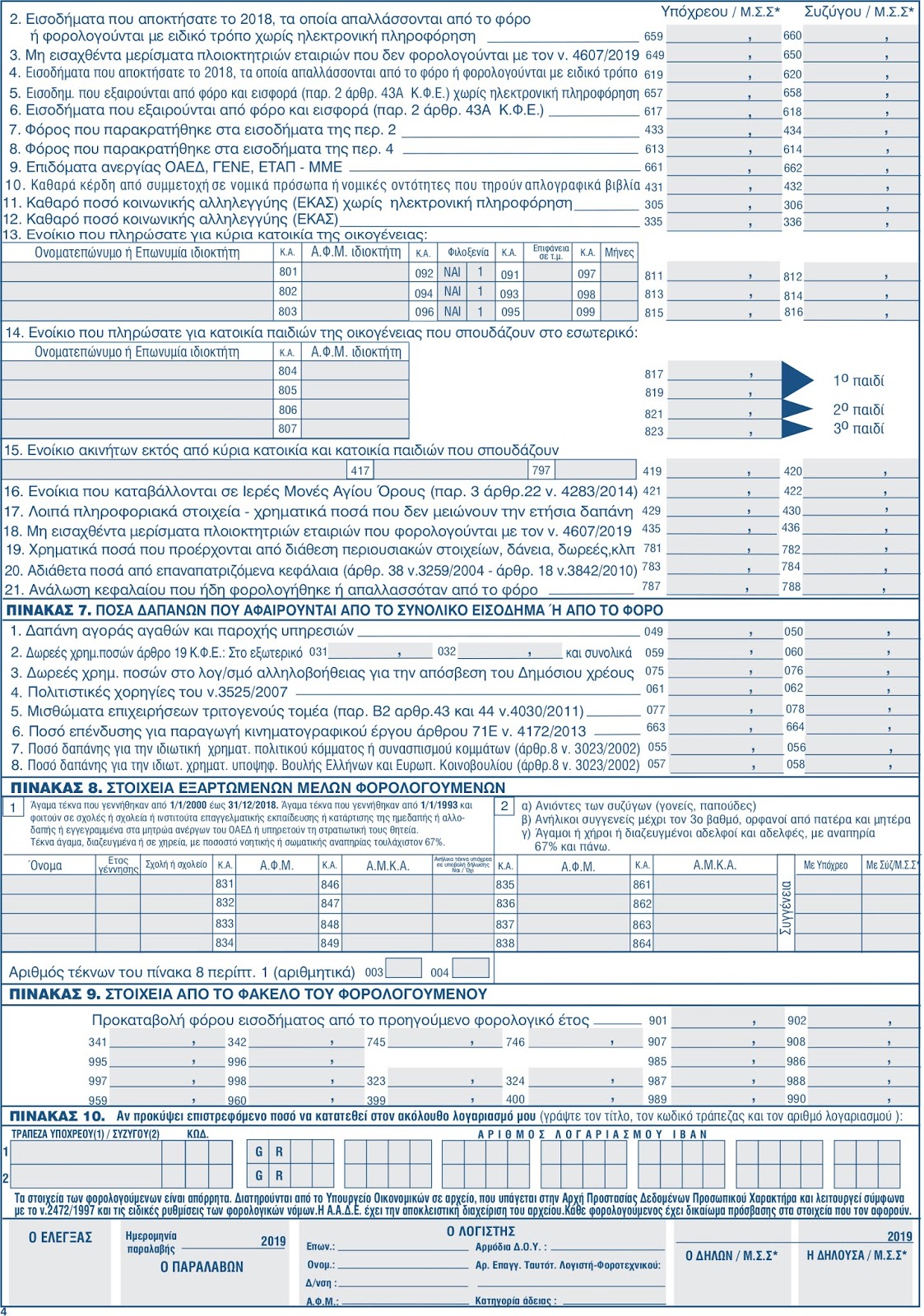 ΑΑΔΕ | Α.1201/2019 Τροποποίηση της Α.1041/2019 για τον τύπο και ...