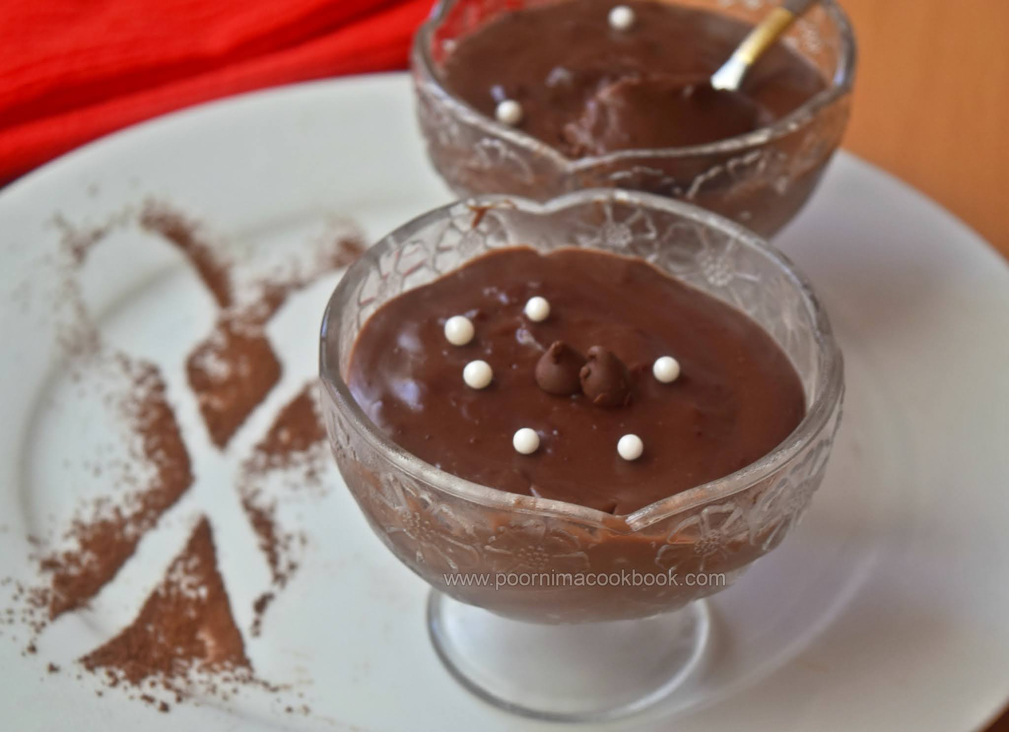Poornima's Cook Book: Chocolate Pudding Recipe | Easy Pudding (without ...