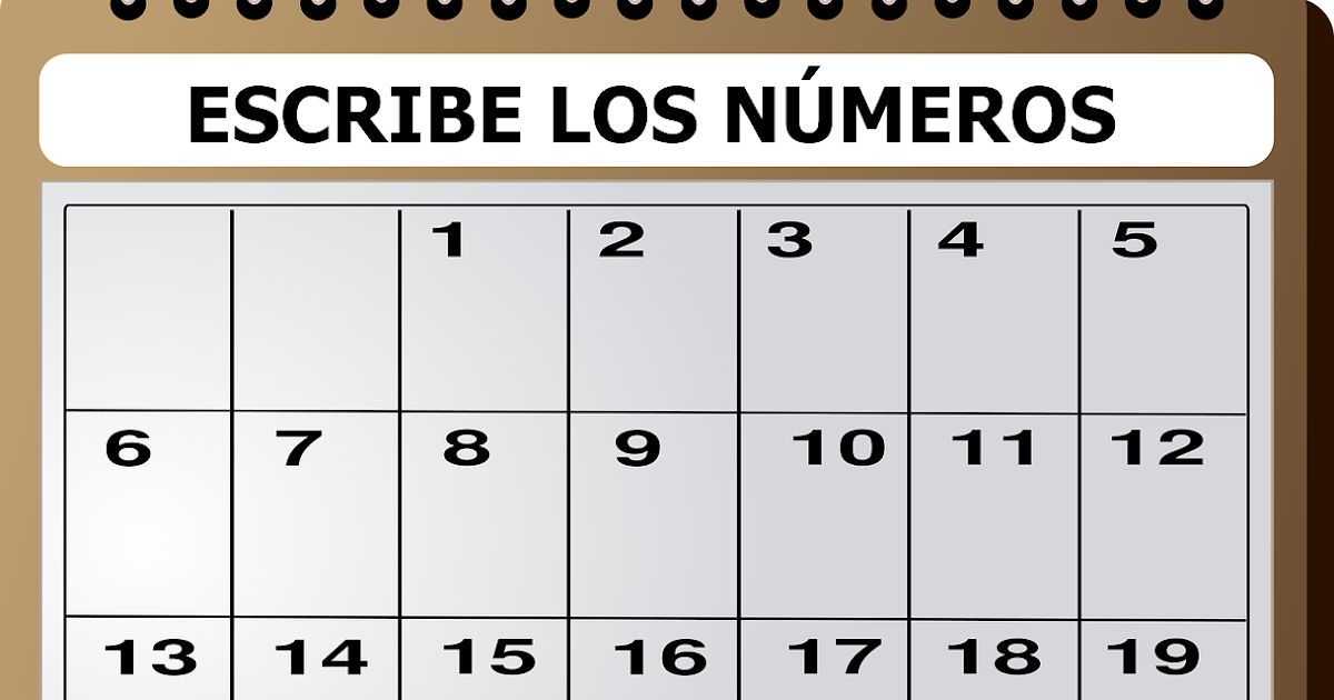 ESCRIBE LOS NÚMEROS