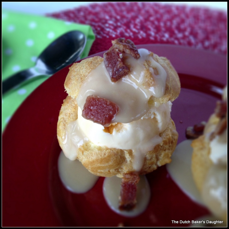 The Dutch Baker's Daughter: Profiteroles with Whiskey Maple Cream Sauce ...