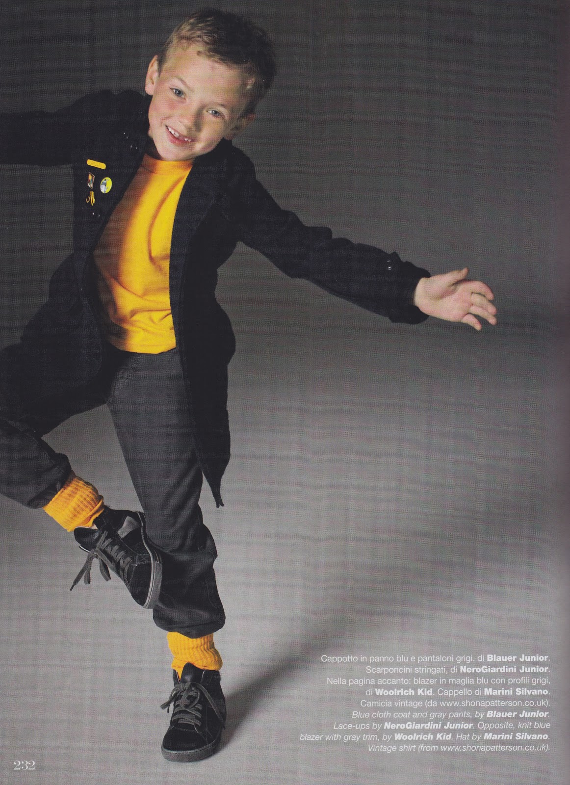 Kids London Model Management: Vogue Bambini Shot by Igor Borisov