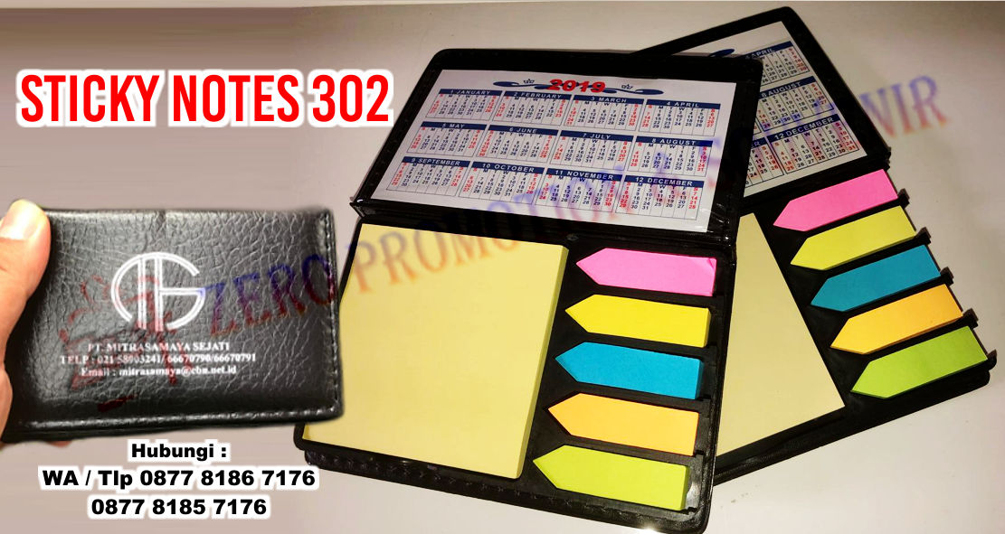 Catatan sticky note promosi | Souvenir Sticky notes 302 | zeropromosi ...