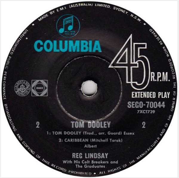 FROM THE VAULTS: Reg Lindsay born 7 July 1929