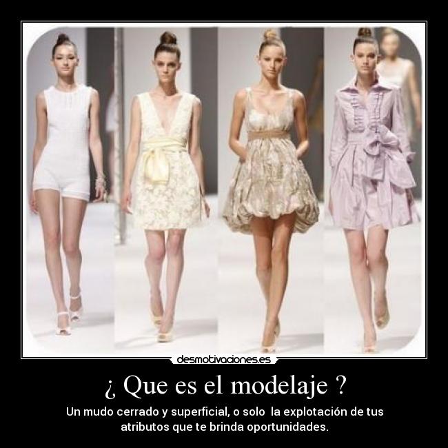 ¿Que es el modelaje?