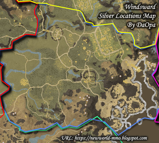 New World: Windsward silver map