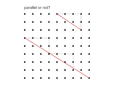 MEDIAN Don Steward mathematics teaching: grid geometry parallels