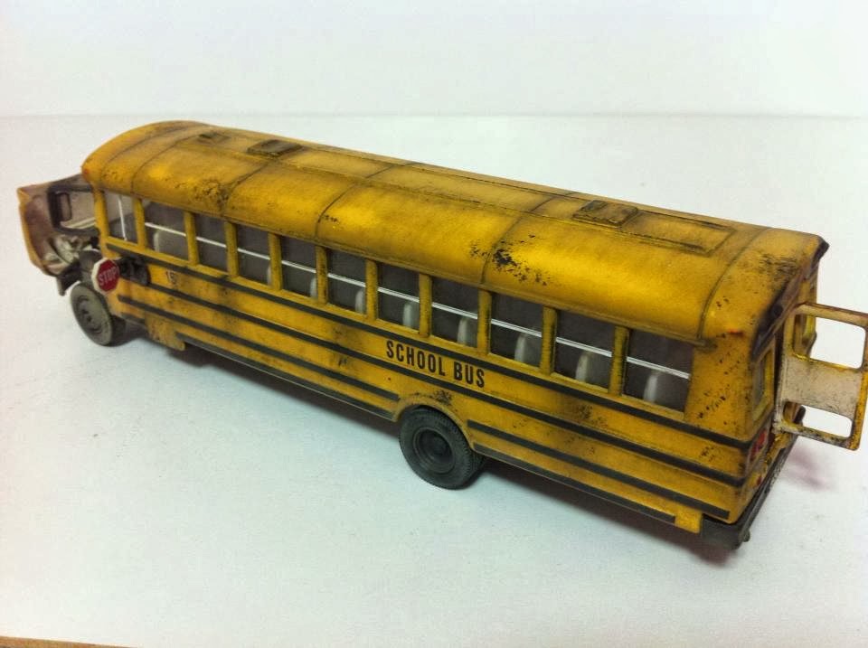 Kitter's Scale Models: 1/55 Die Cast U.S School bus (Siku)