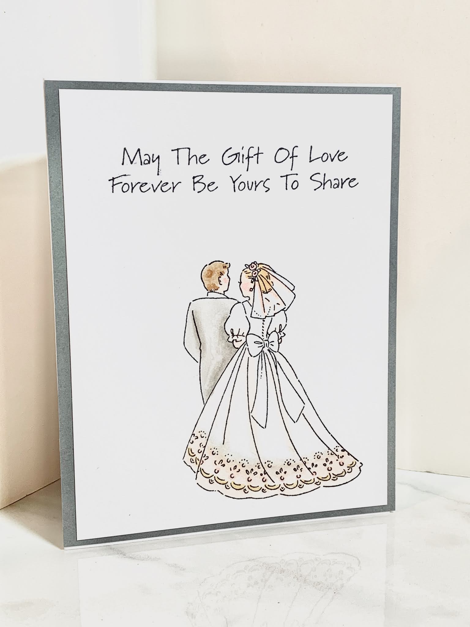 Amy's Creative Pursuits: A Handmade Wedding Card For A Beautiful Wedding