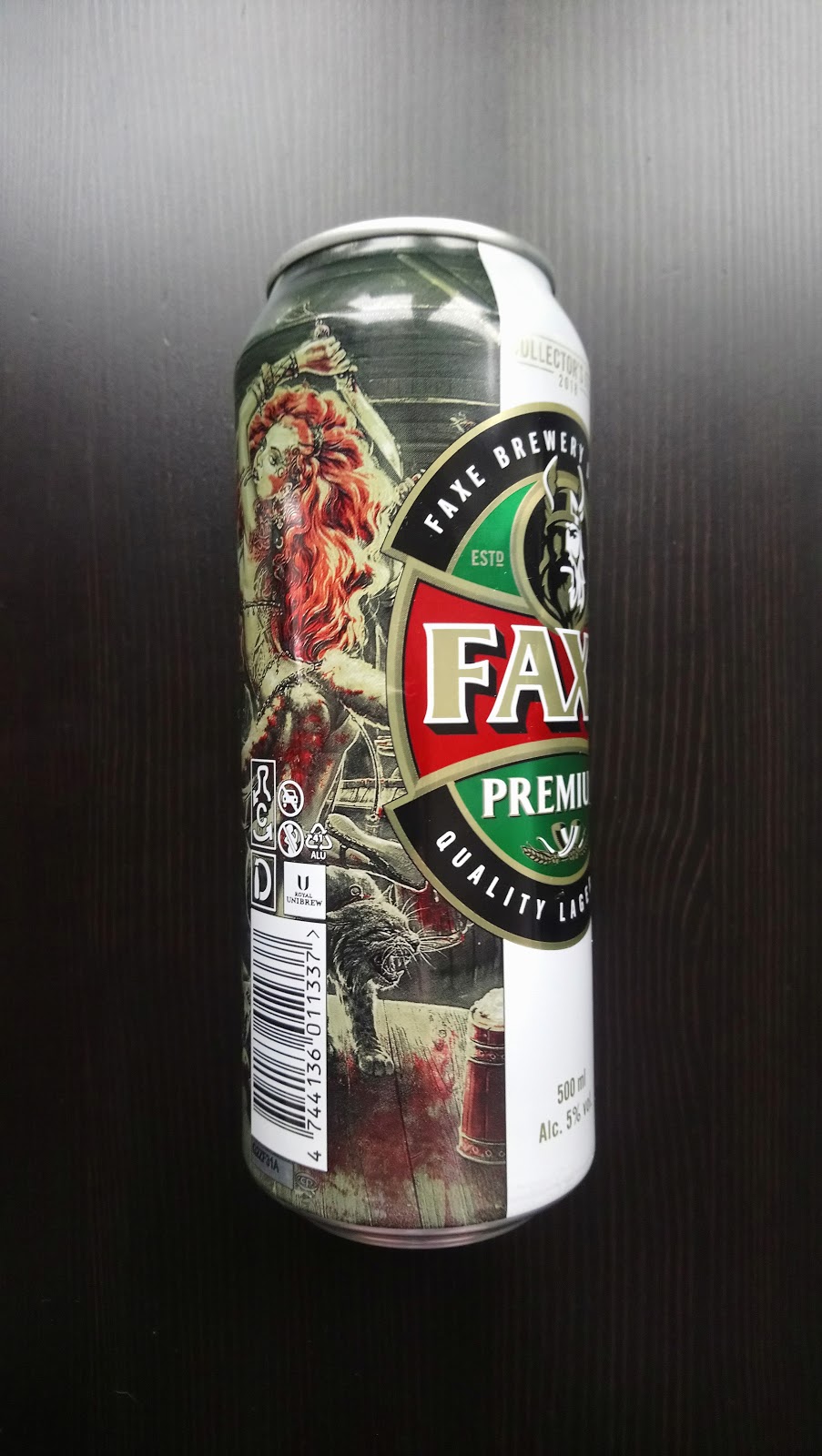 Collection of beer cans: Faxe - Premium - Collector's item 2018