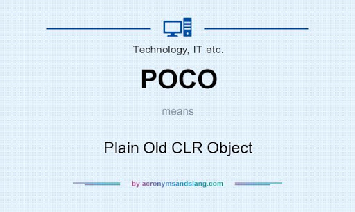 ¿Que es POCO? (Plain Old CLR Objects)