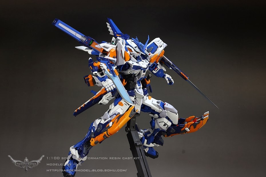 Custom Build: MG 1/100 Gundam Astray Blue Frame Third - (Resin Conversion)