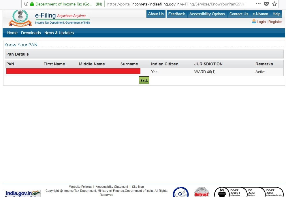 How to check pan card details using pan card number