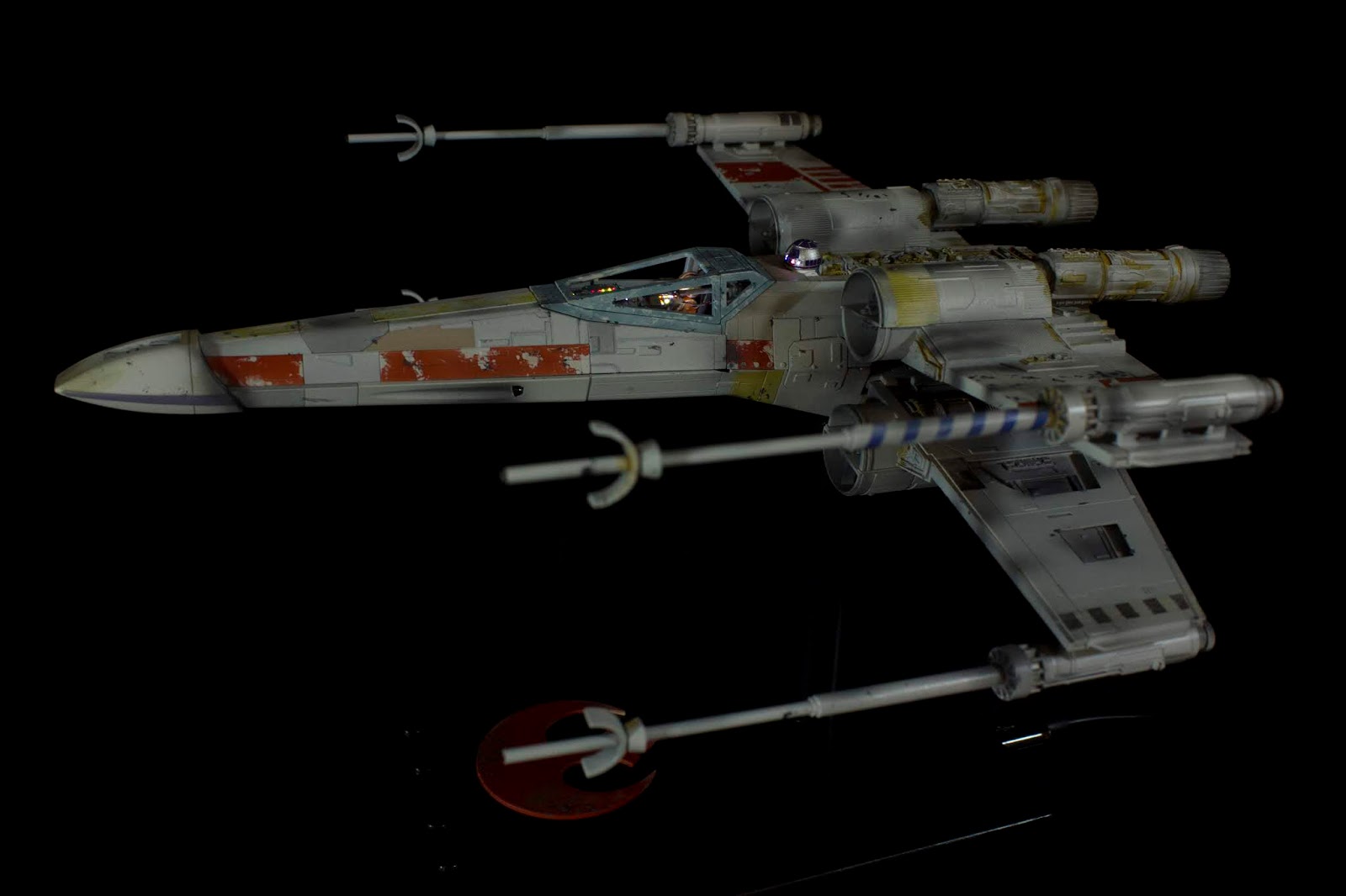 Bandai 1/48 scale X-Wing Model Build: Part X Final reveal of finished X ...