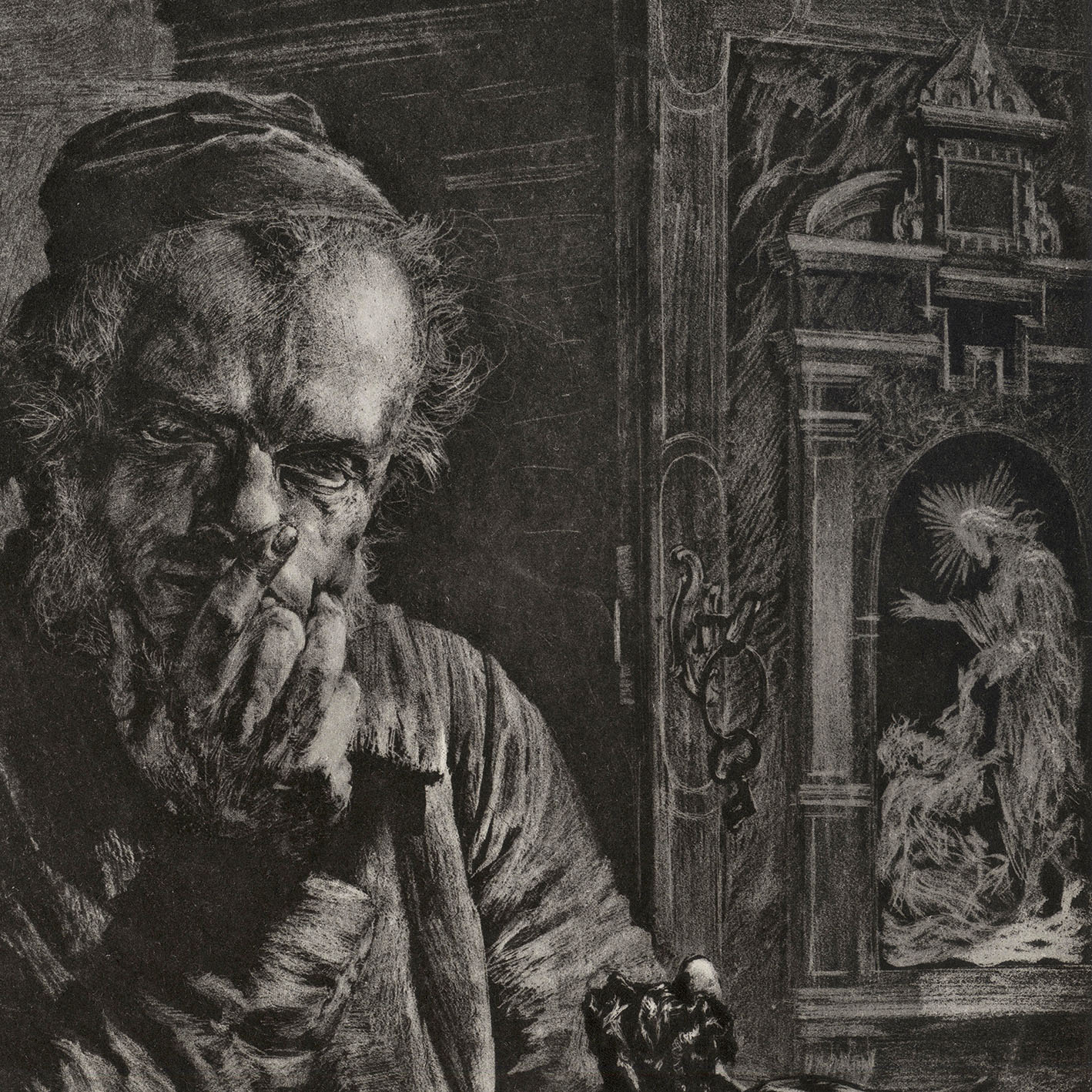Prints and Principles: Adolph von Menzel's lithograph, “The Antiquary ...