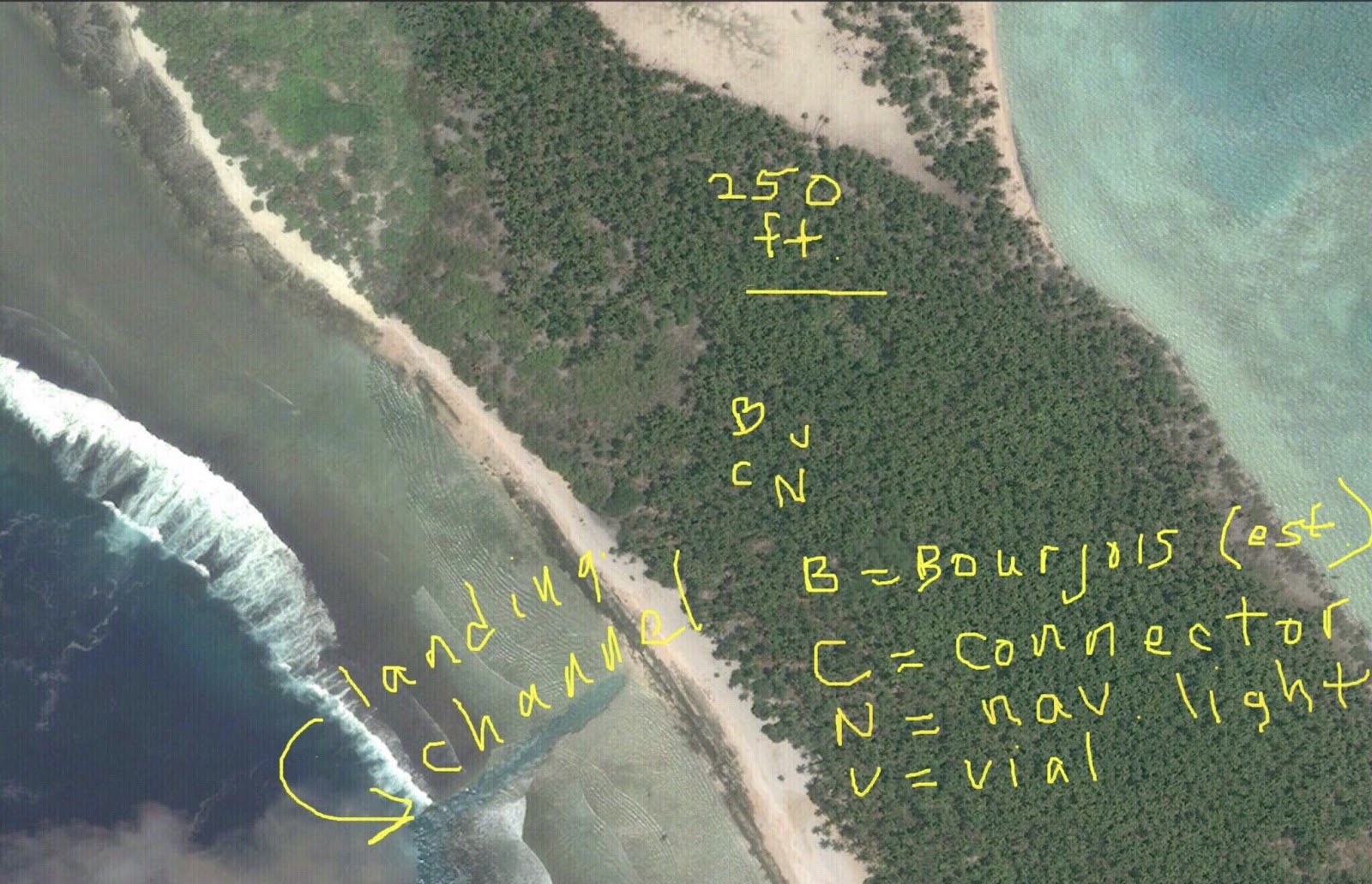 Nikumaroro Island Satellite Map