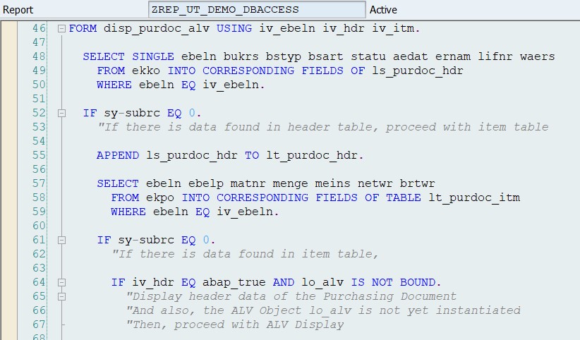 Sap Abap Central Implementing Unit Tests For An Abap Report Program
