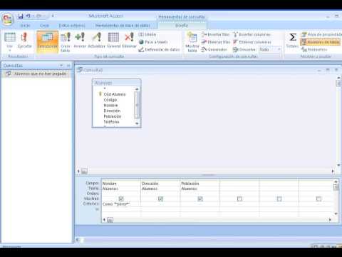 Escola: O que são consultas no Access
