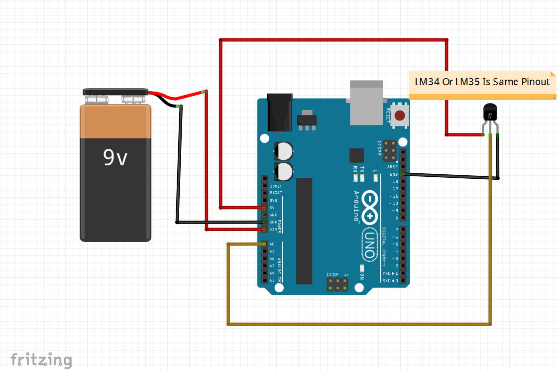 How Can Interface LM35, LM34 And LM335 Into Arduino....?