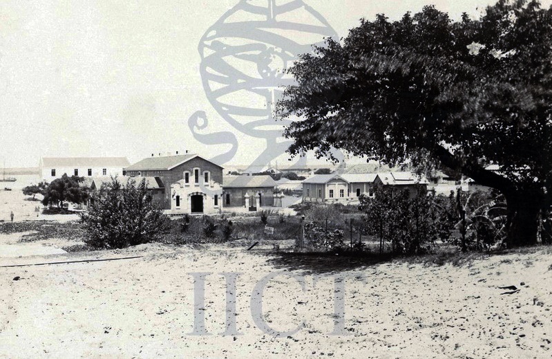 Cadeia Civil de cerca de 1887 na Baixa de Maputo, antiga Lourenço Marques