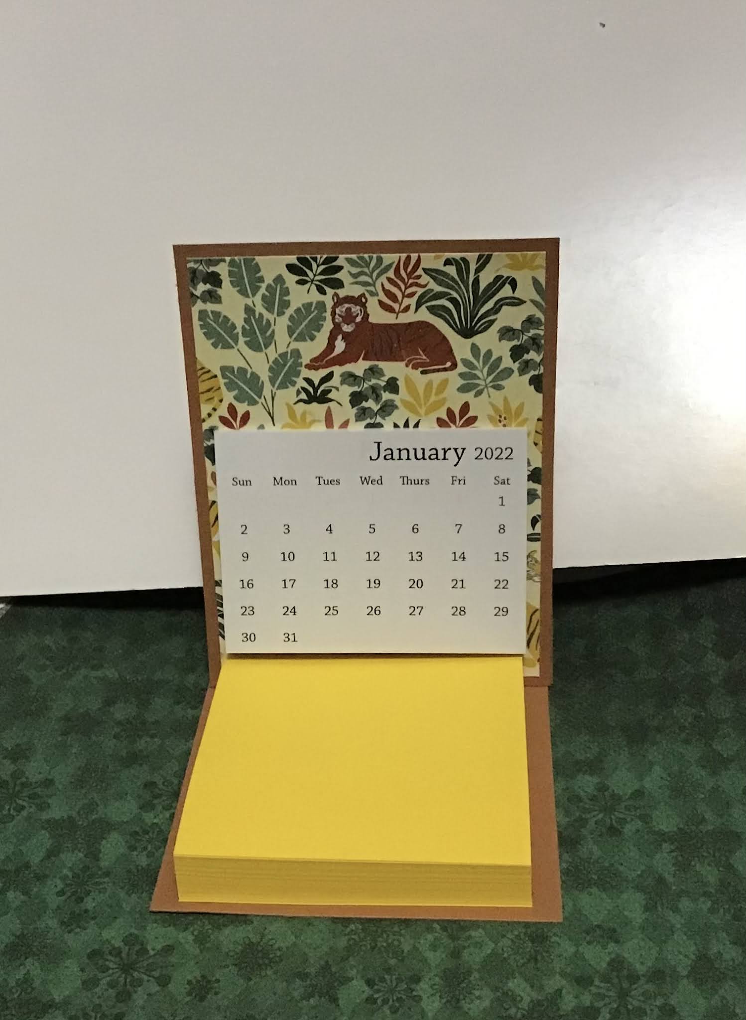 Stamping In My Dog House Desk Top Calendar Post It Note Holder Using Stamping In My Dog House Desk Top Calendar Post It Note Holder Using