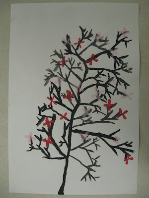 Miss Young's Art Room: 3rd Grade Cherry Blossom Trees