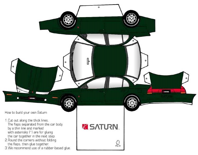 SP. Papel Modelismo: PaperCraft Saturn SL2