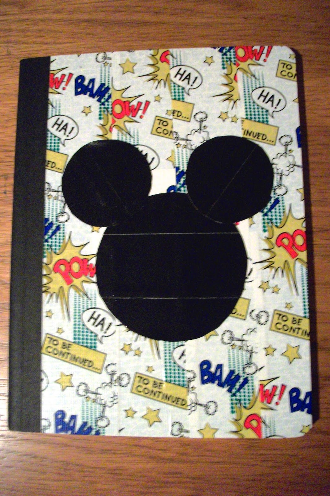 Why Cry Over Split Creativity? : DIY Mickey Mouse Notebook