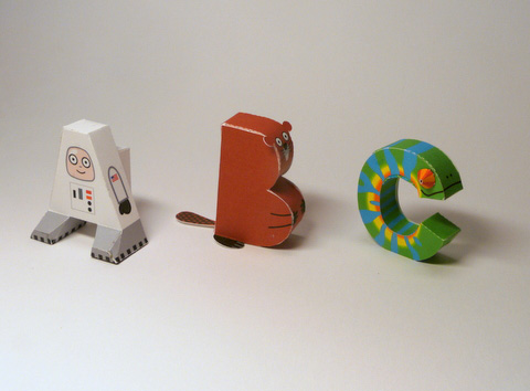 Alphabet 3d Papercraft Template - PAPEROX FREE PAPERCRAFT