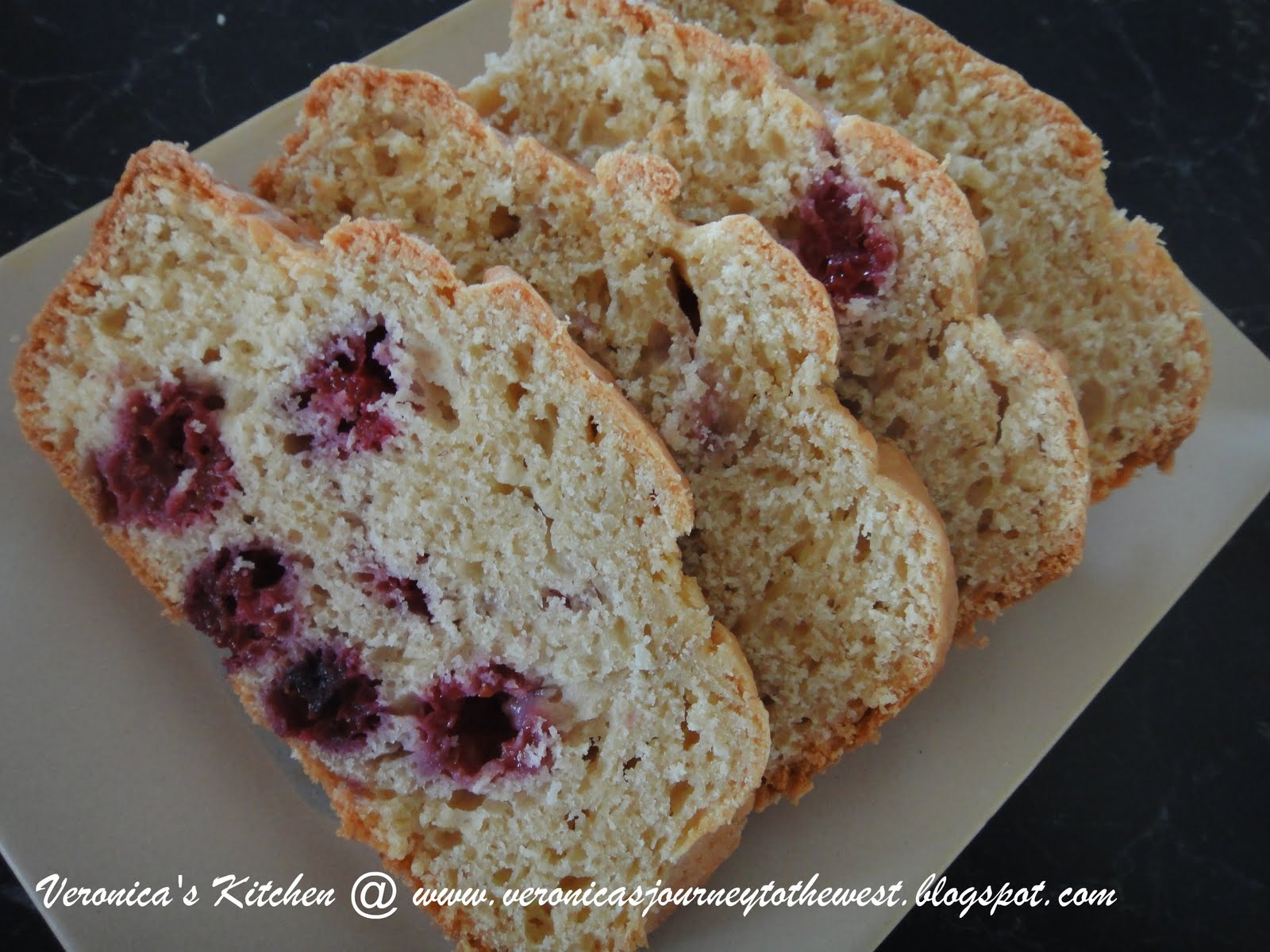 Veronica's Kitchen: Raspberry Yoghurt Muffins and Raspberry Coconut Bread