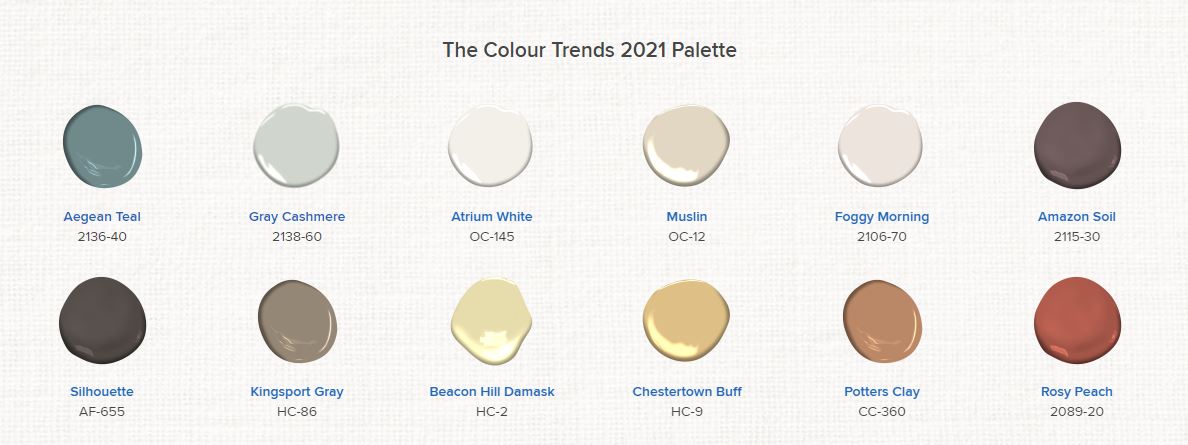 2021 Colors of the Year