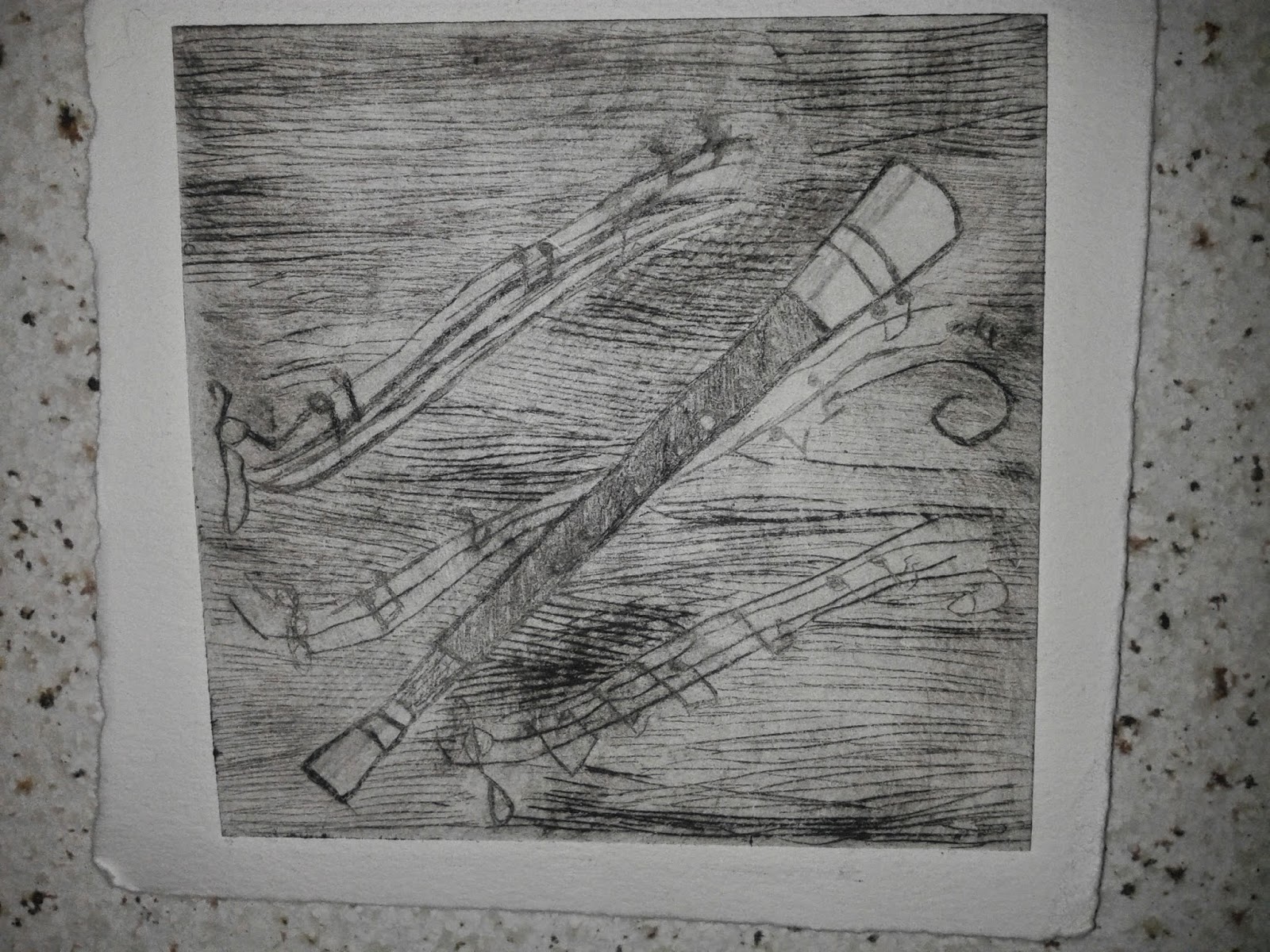 ambito practico nicolas: grabado de punta seca