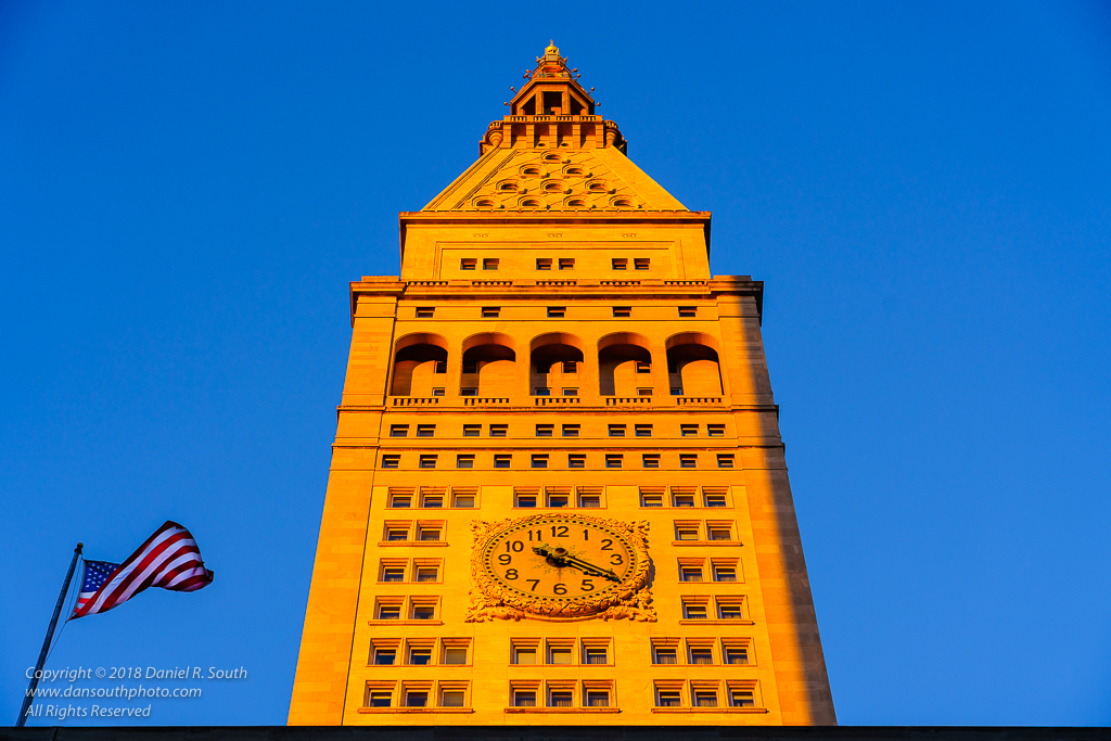 Earth Color Magic: Midtown Clock Tower in Winter Light