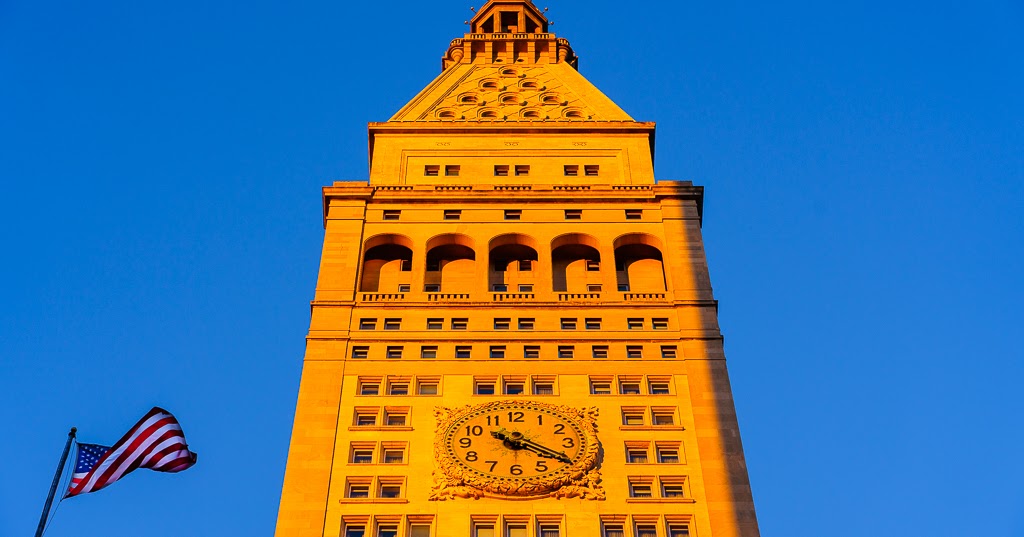 Earth Color Magic: Midtown Clock Tower in Winter Light