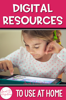 FREE Digital Resources to Use at Home | Sweet Integrations