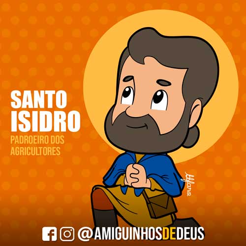 Santo Isidro desenho para colorir ~ Amiguinhos de Deus
