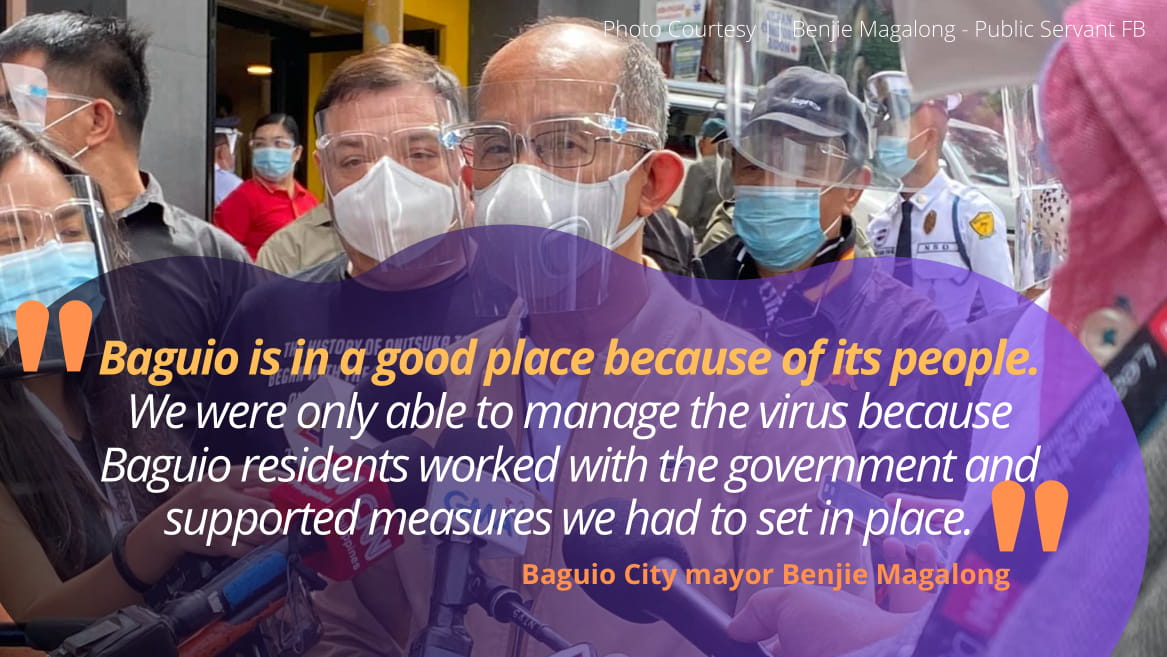 Baguio is in a good place because of the people - Baguio mayor Magalong ...